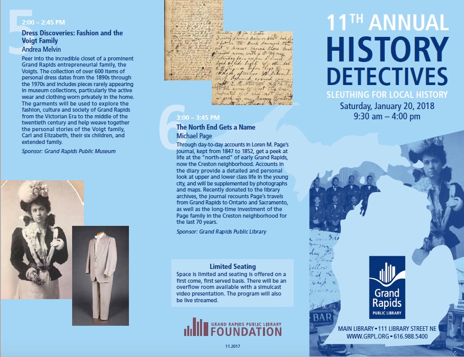 11th Annual History Detectives, January 20 – Greater Grand Rapids Women ...